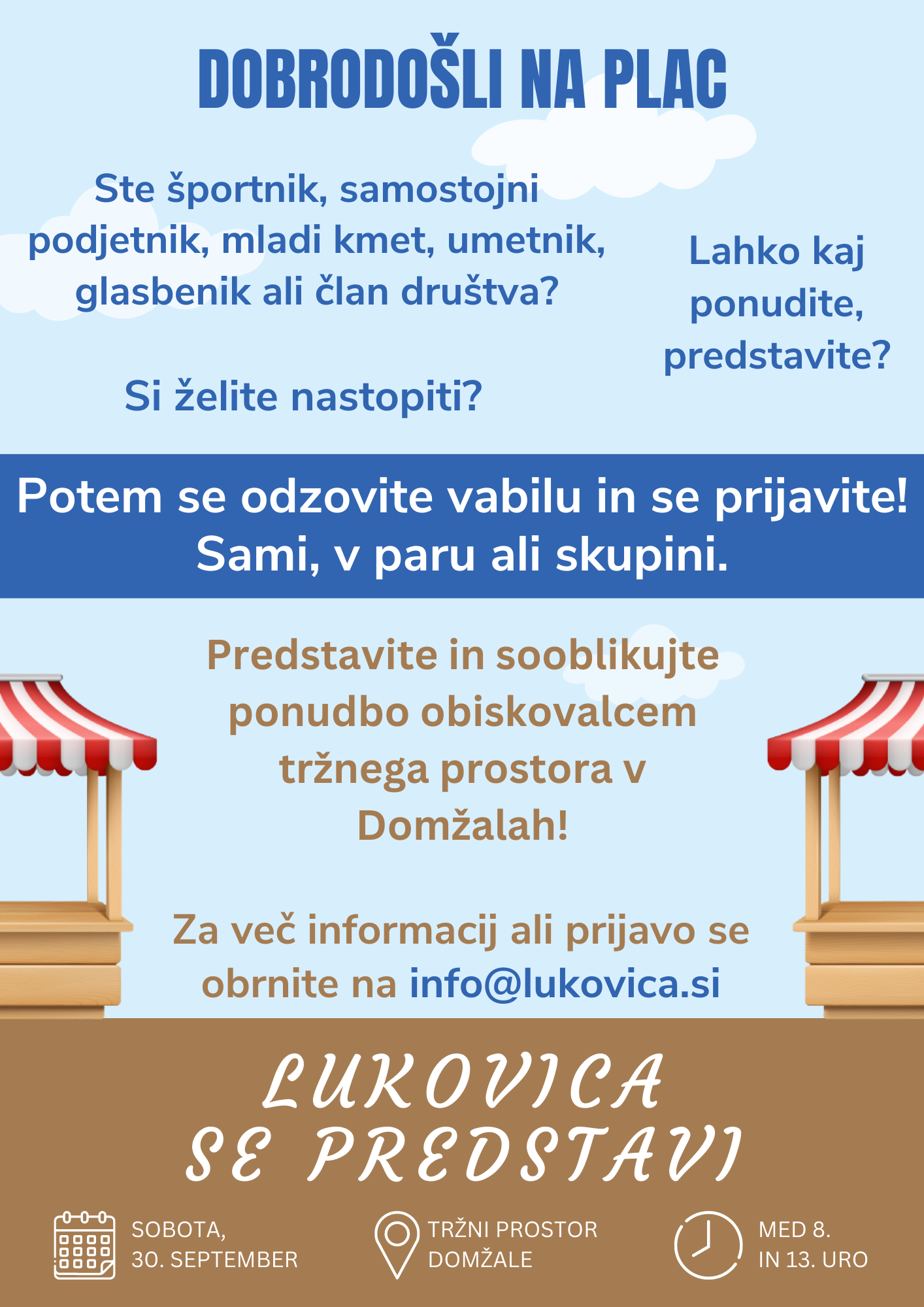 Lukovica se predstavi - Dobrodošli na plac - lukovica.si
